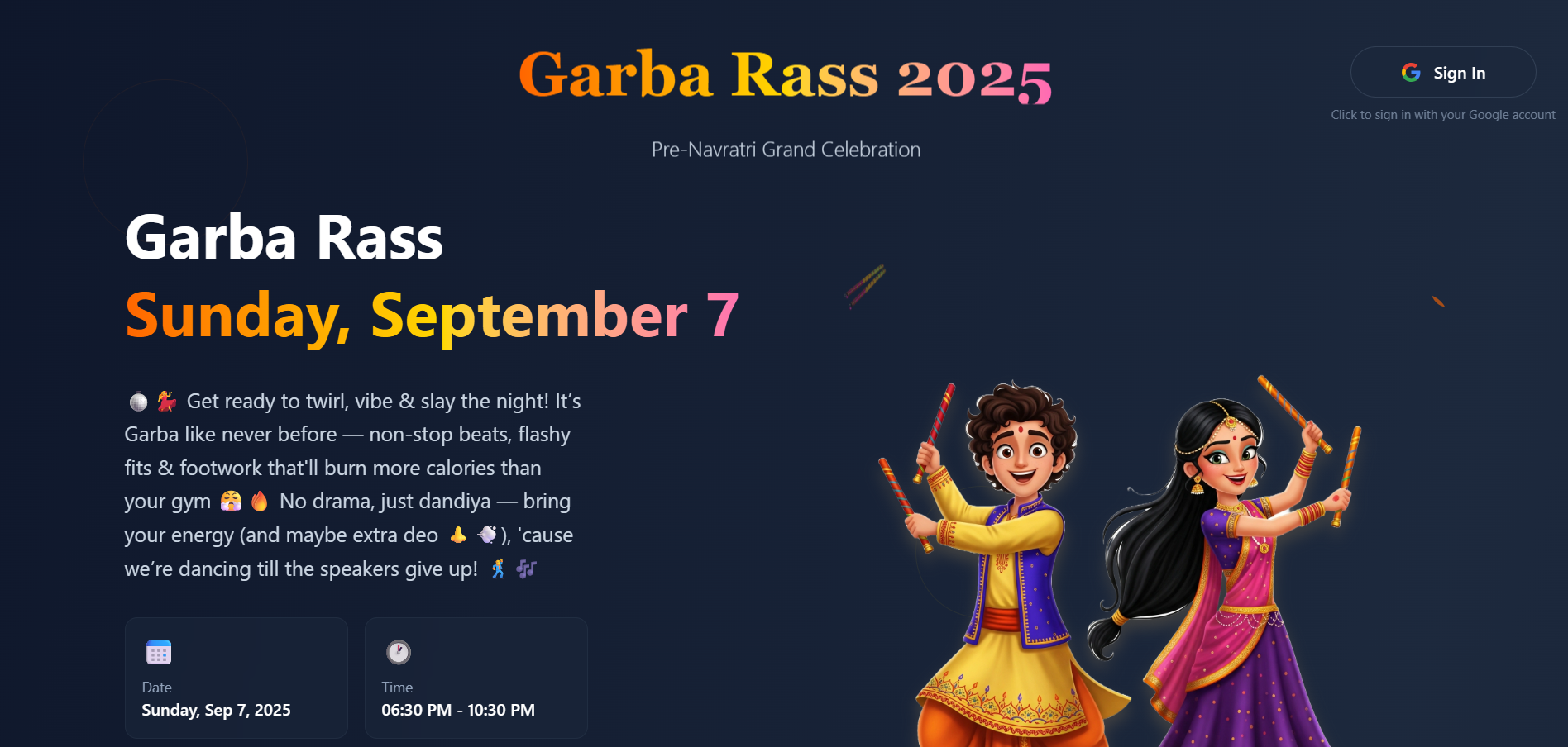 Garba Raas 2025 - Pre-Navratri Celebration | Book Tickets Online